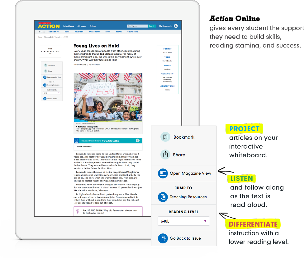 Scholastic Action Magazine | Important Stories Made Accessible